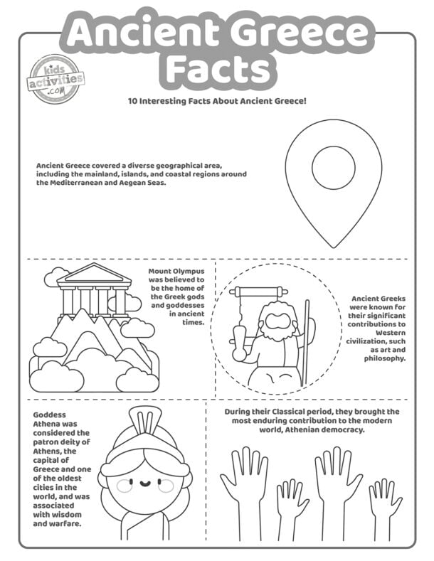 Fascinating Facts about Ancient Greece for Print & Play | Kids ...