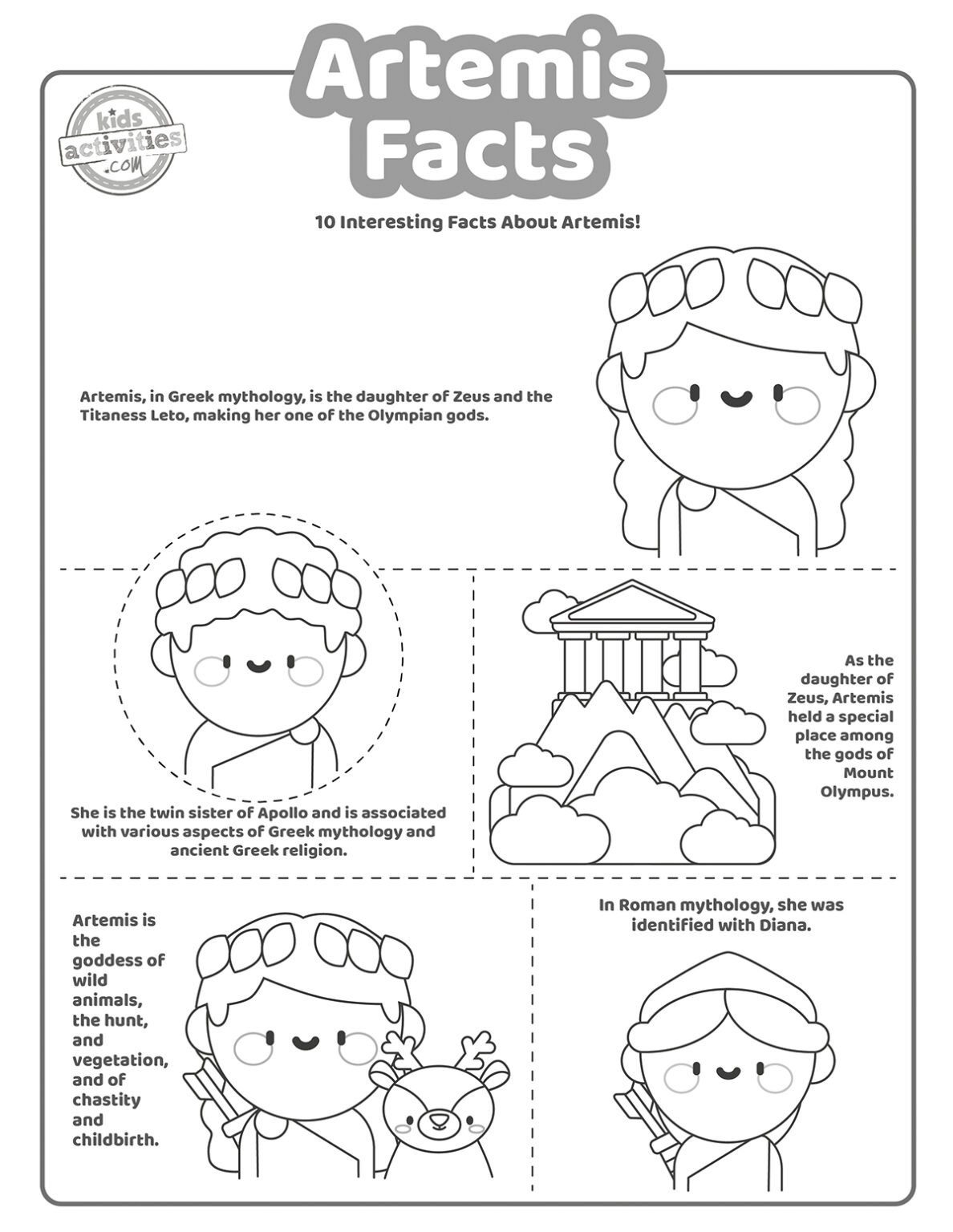 Interesting Artemis Facts For Kids | Kids Activities Blog