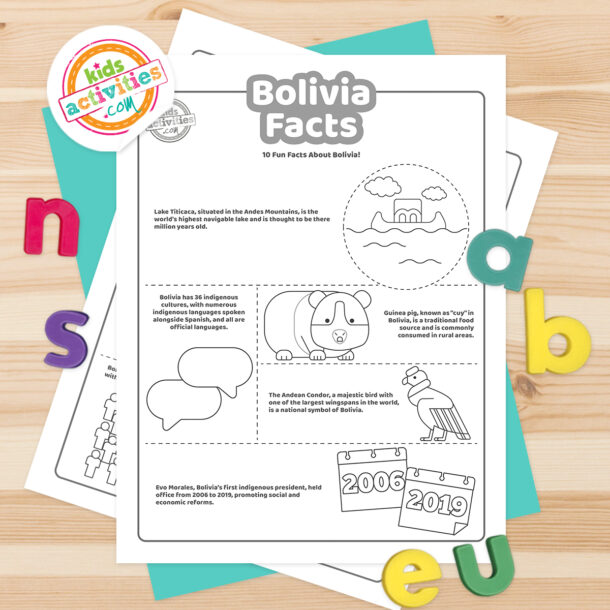 Interesting Bolivia Facts for Kids w/ Worksheet Kids Activities Blog