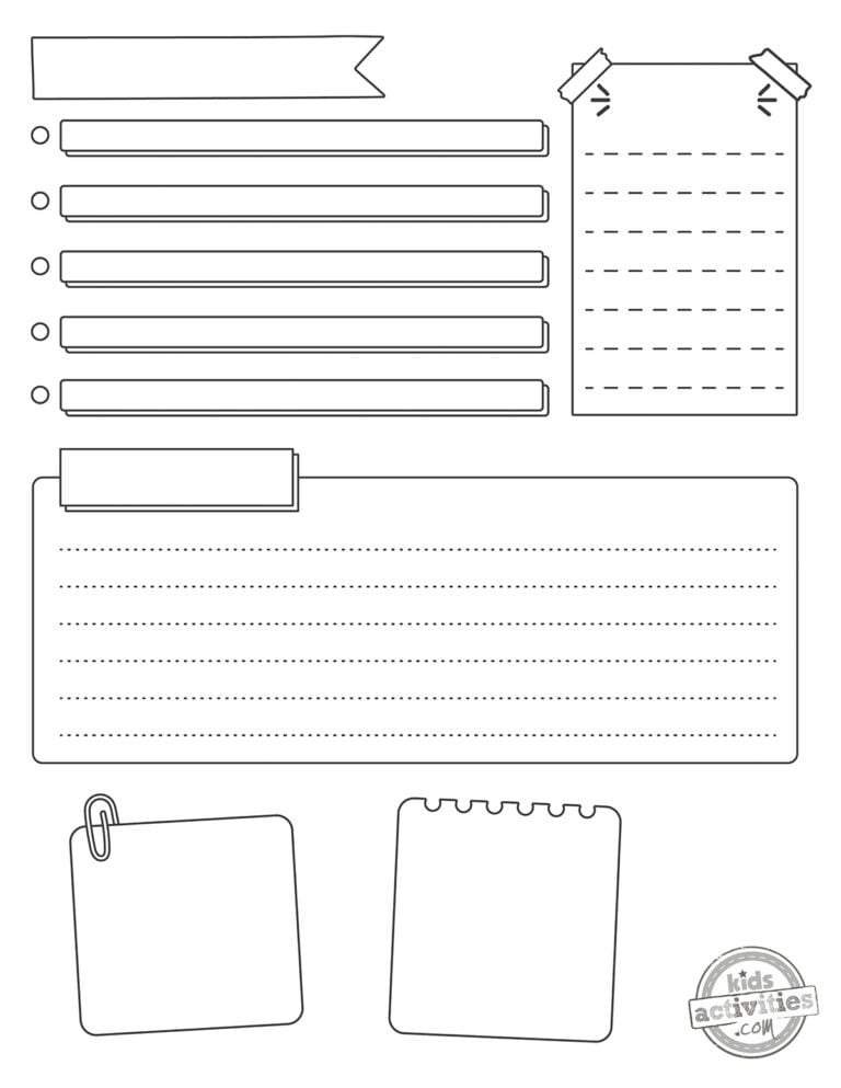 Bullet Journal Printable | Kids Activities Blog