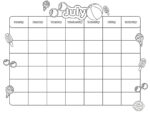 Free B&W and Full Color Free Printable July Calendar | Kids Activities Blog