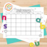 B&W and Full Color Free Printable February Calendar | Kids Activities Blog