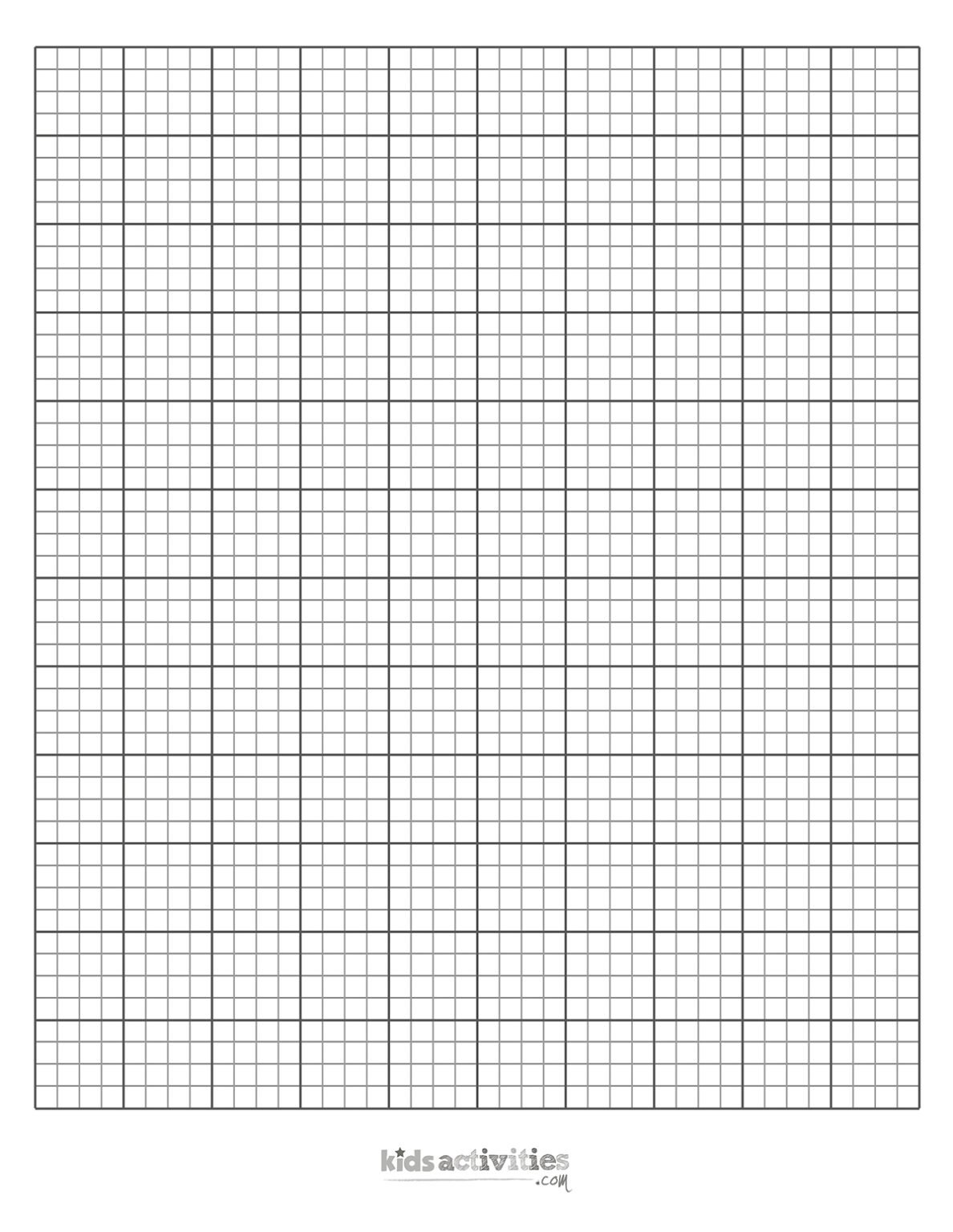 Graph Paper Printable | Kids Activities Blog