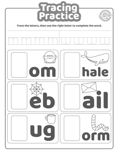 m and w Letter Reversal Worksheets – ParentingBest.com