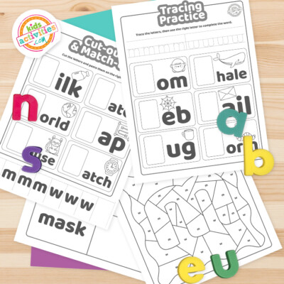 m and w Letter Reversal Worksheets | Kids Activities Blog