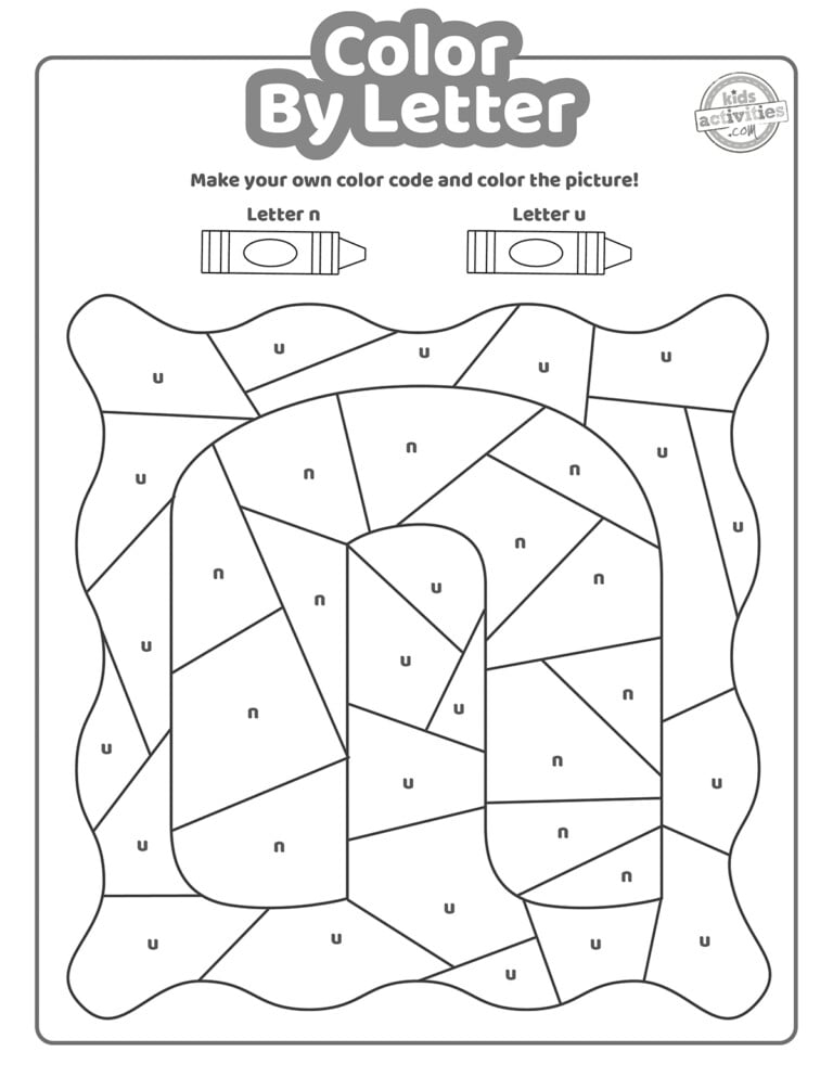 n and u Letter Reversal Practice Worksheets for Kids | Kids Activities Blog