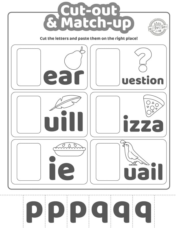 Does Your Child Reverse Letters p and q? Grab the Free Activity Pack ...