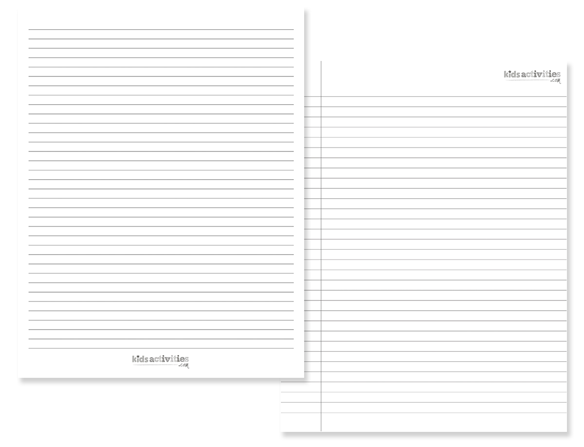 Lined Paper Printable Kids Activities Blog Lined Paper Printable Kids Activities Blog