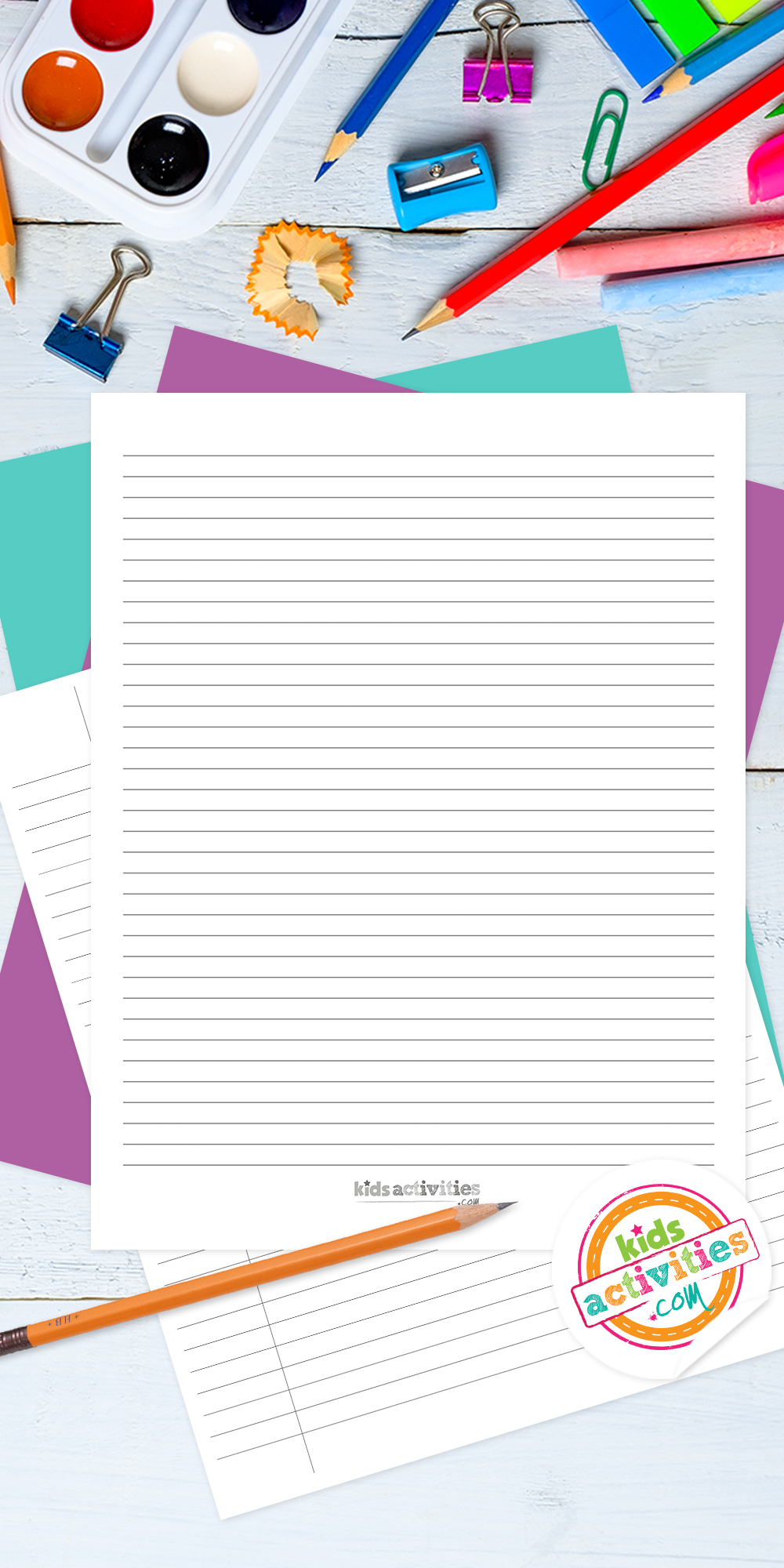 Lined Paper Printable | Kids Activities Blog – ParentingBest.com