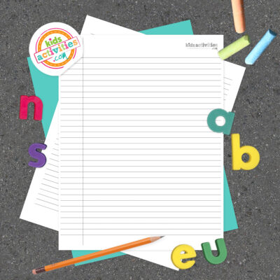 Lined Paper Printable | Kids Activities Blog