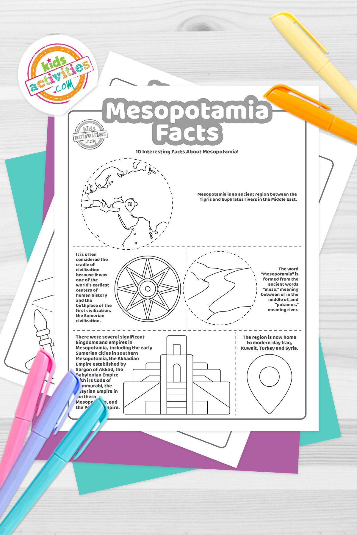 Ancient Mesopotamia Facts Worksheets Teaching Resources