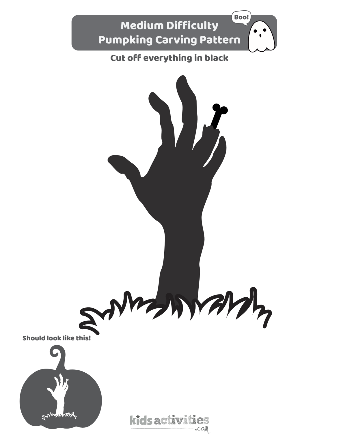 12 Free Pumpkin Stencils for Halloween -Kids Activities Blog