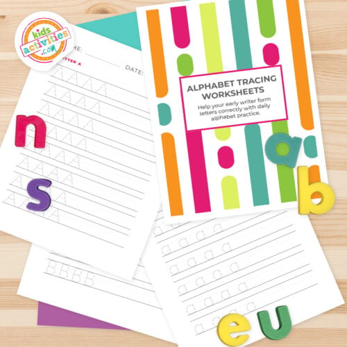 Alphabet Tracing Worksheets for Beginning Writers | Kids Activities Blog