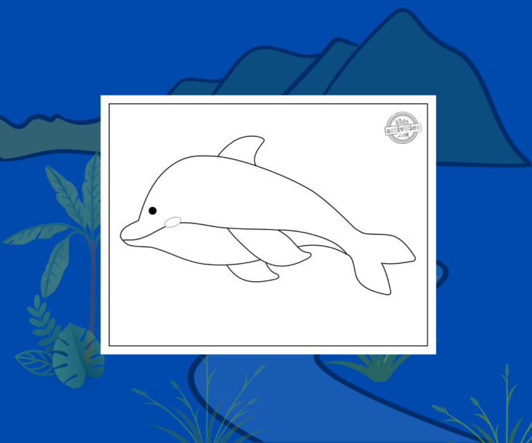 Printable Amazon Pink Dolphin Coloring Pages For Kids – ParentingBest.com