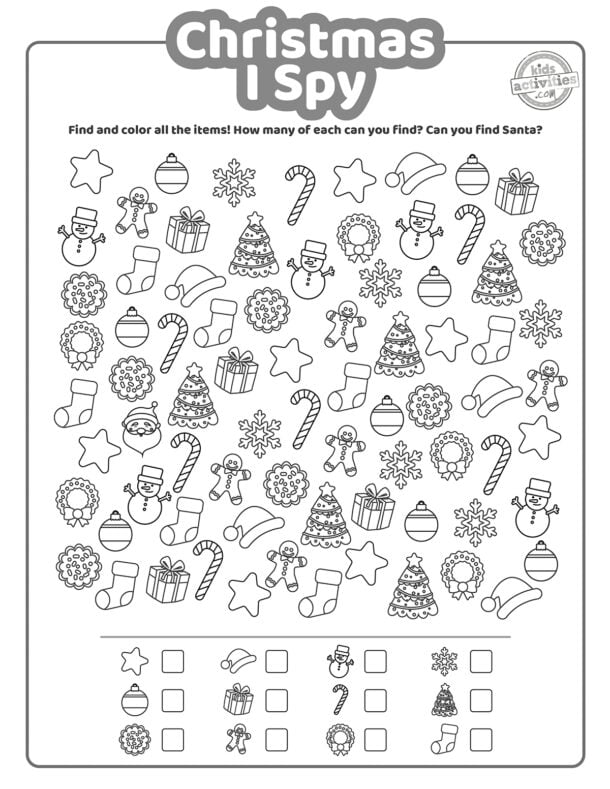 Free Printable Christmas I Spy That Are Super Fun Kids Activities Blog