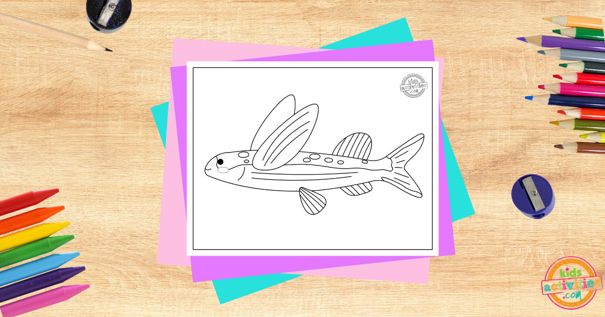 Free Printable Flying Fish Coloring Page For Kids | Kids Activities Blog