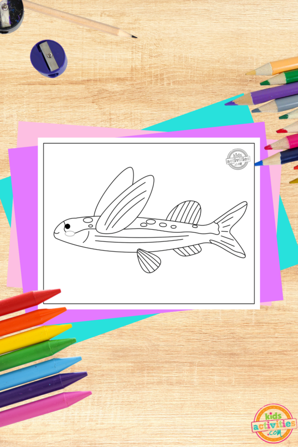 Free Printable Flying Fish Coloring Page For Kids | Kids Activities Blog