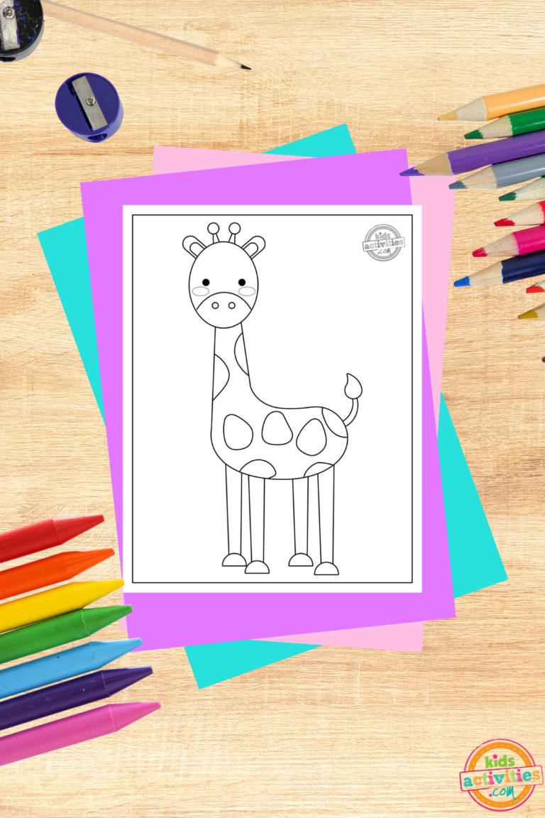 Free Printable Giraffe Coloring Page For Kids | Kids Activities Blog