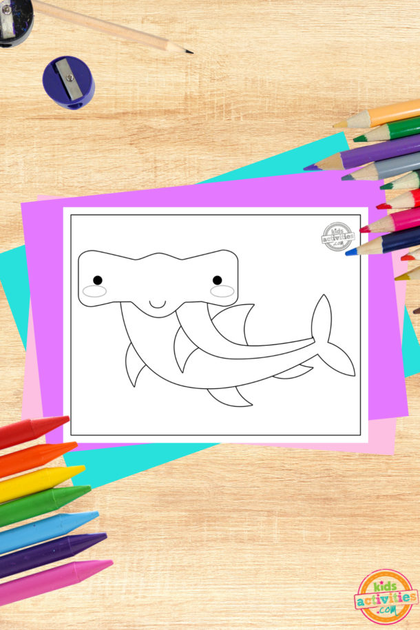 Cool Hammerhead Shark Coloring Page | Kids Activities Blog