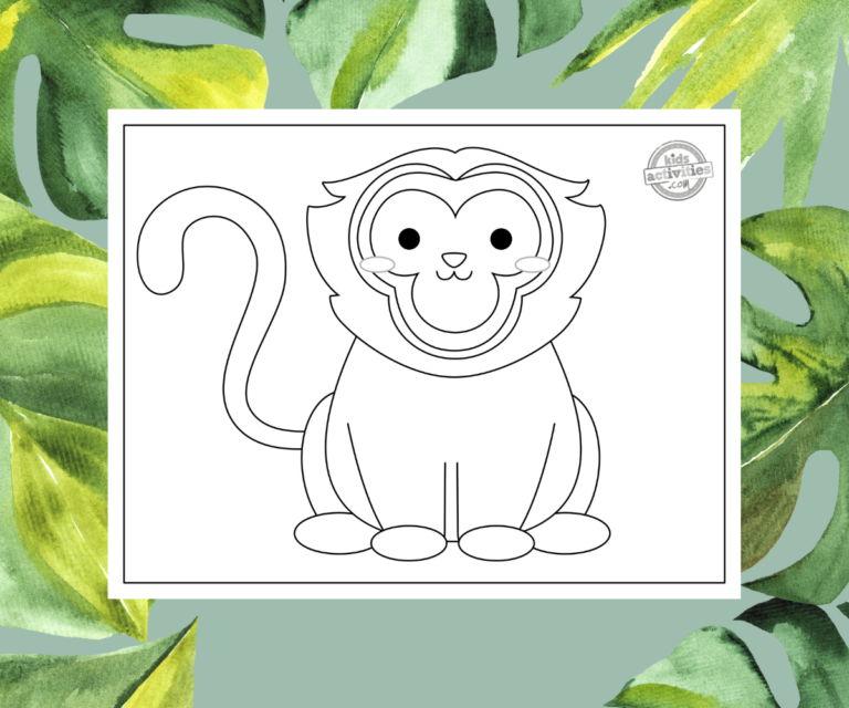 Precious Gibbon Coloring Page | Kids Activities Blog