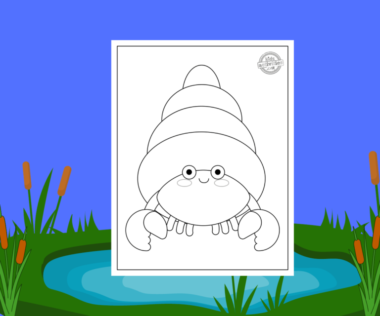 Free Printable Hermit Crab Coloring Page For Kids | Kids Activities Blog