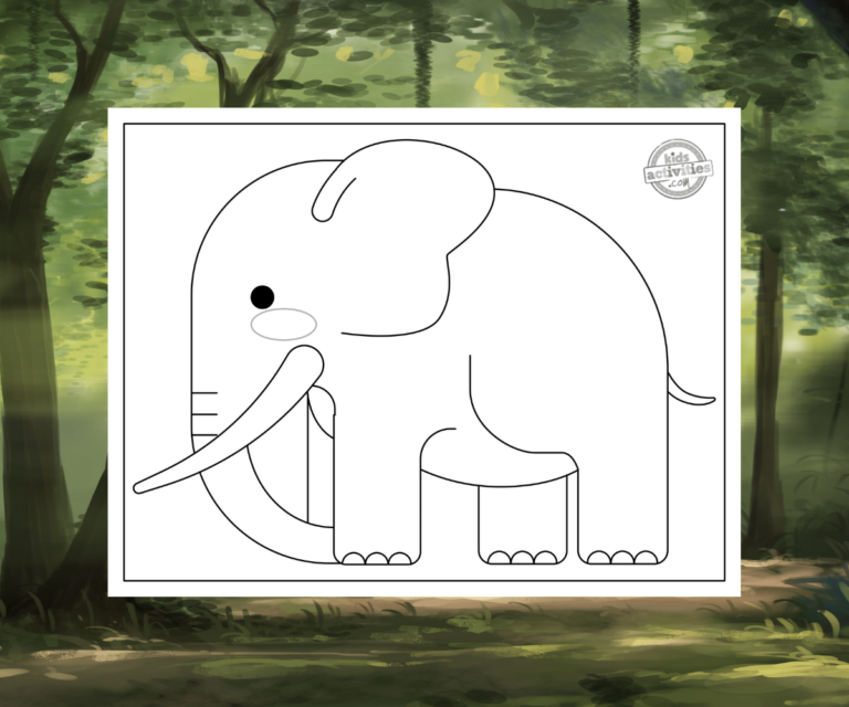 Printable Indian Elephant Coloring Page For Kids | Kids Activities Blog