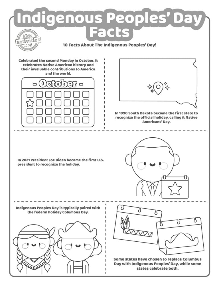 Celebrating Indigenous Peoples' Day - Worksheets for Kids | Kids ...