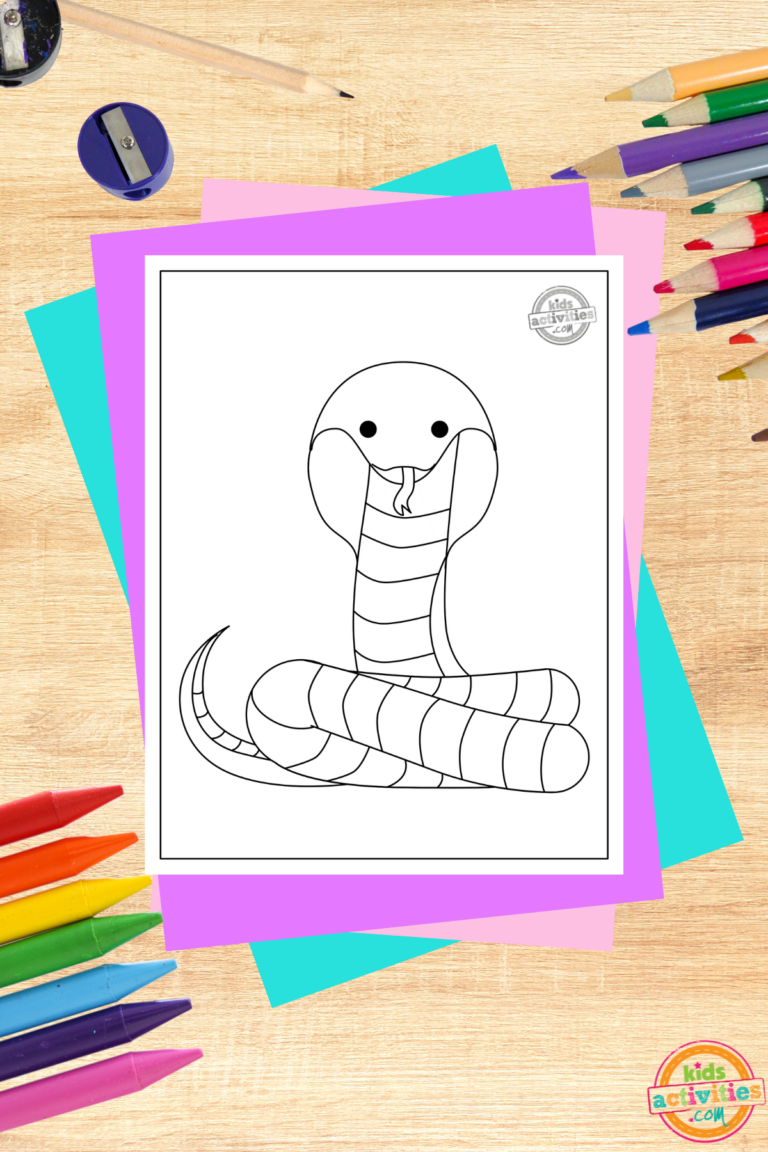 Cool King Cobra Coloring Page For Kids | Kids Activities Blog
