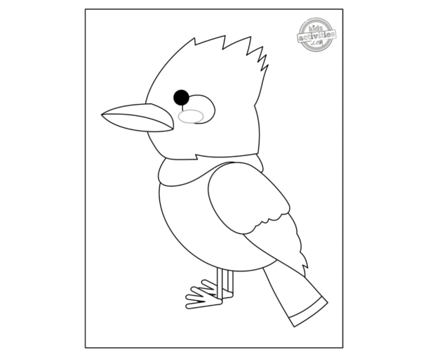 Free Printable Kookaburra Coloring Page For Kids | Kids Activities Blog
