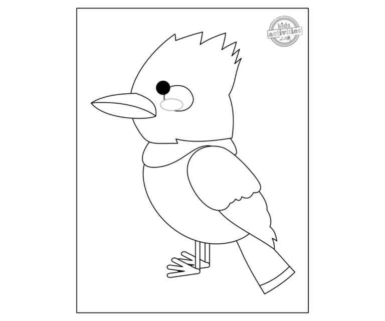 Free Printable Kookaburra Coloring Page For Kids | Kids Activities Blog