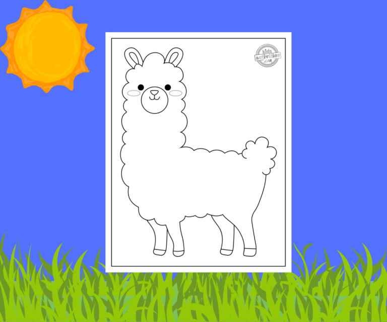 Adorable Printable Llama Coloring Page | Kids Activities Blog