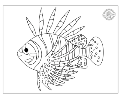 Free Printable Lionfish Coloring Page | Kids Activities Blog