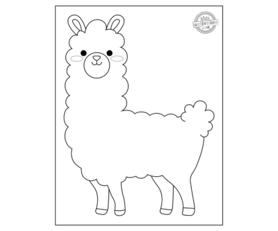 Adorable Printable Llama Coloring Page | Kids Activities Blog
