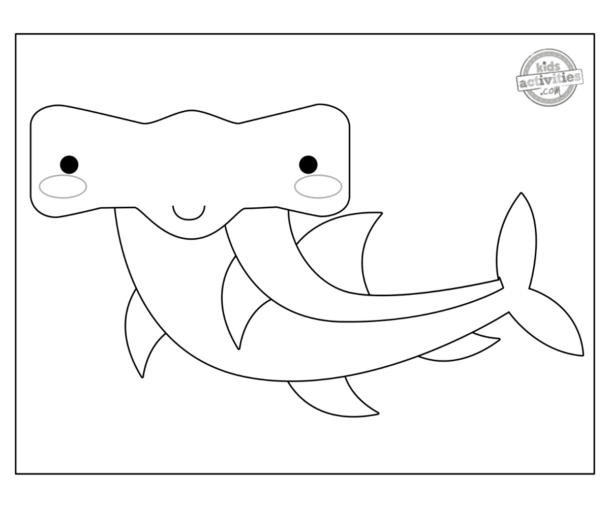 Cool Hammerhead Shark Coloring Page | Kids Activities Blog