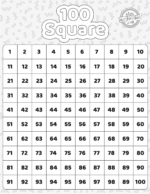 100 Square Printable - Free Resources Kids Activities Blog