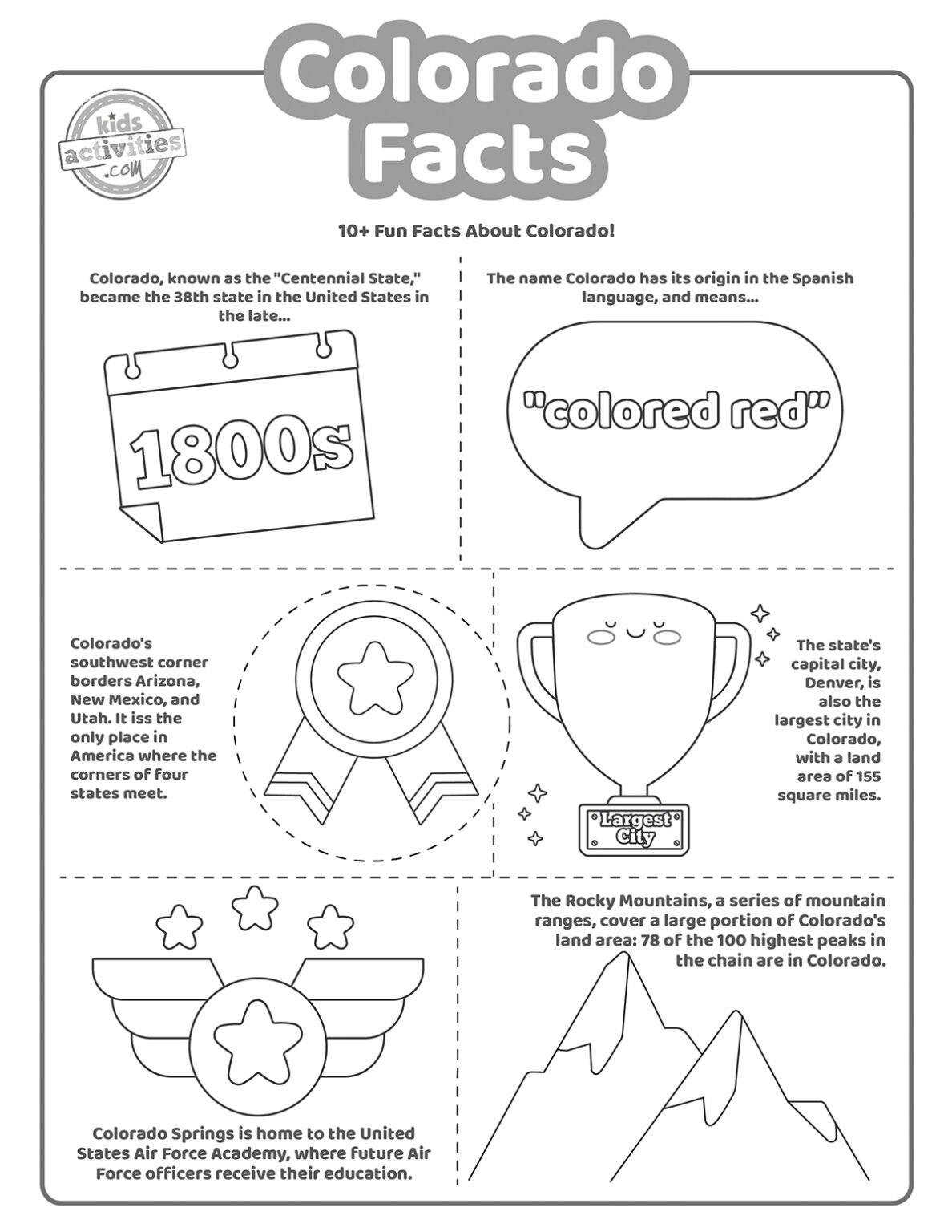 Fun Colorado facts that you should know! | Kids Activities Blog