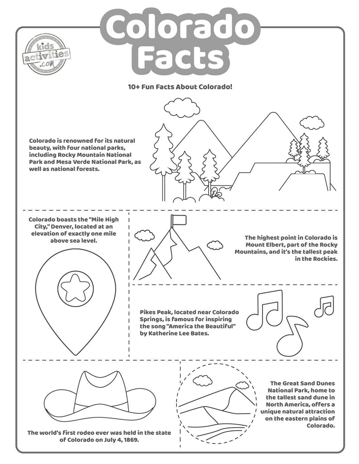 Fun Colorado facts that you should know! | Kids Activities Blog
