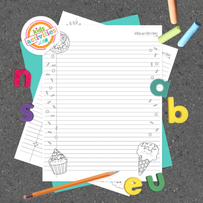 Cute Printable Notebook Paper For Kids and Adults | Kids Activities Blog