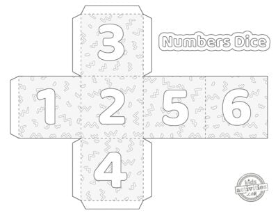 Numbers and Dots Printable Dice | Kids Activities Blog