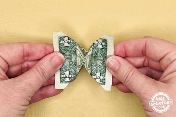 Dollar Bill Origami Bow Tie Tutorial | Kids Activities Blog