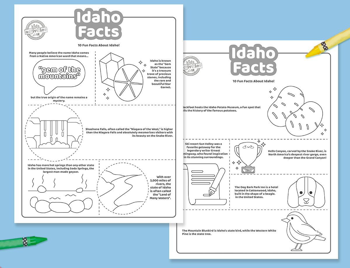 Fun Facts About Idaho For Curious Kids Kids Activities Blog
