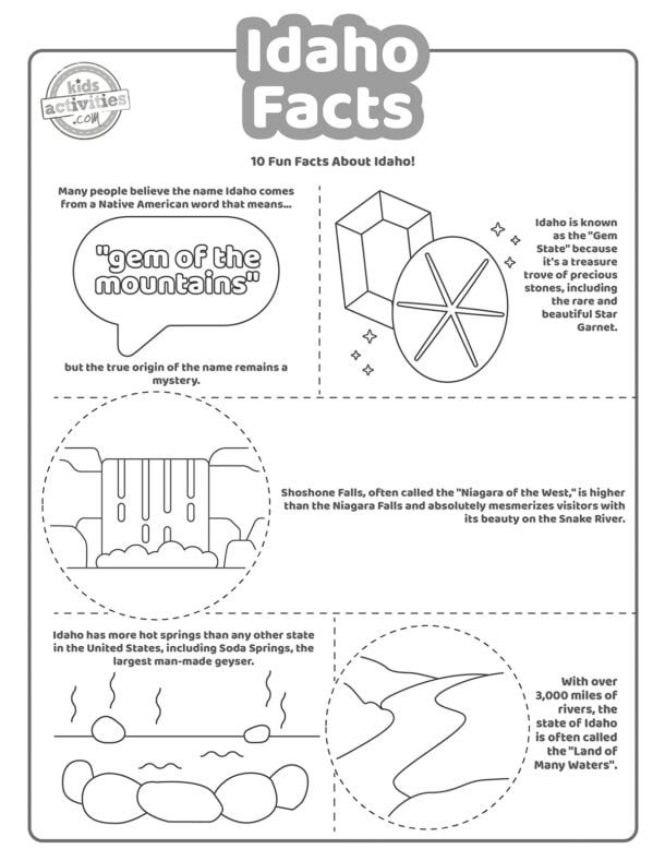 Fun Facts About Idaho For Curious Kids Kids Activities Blog