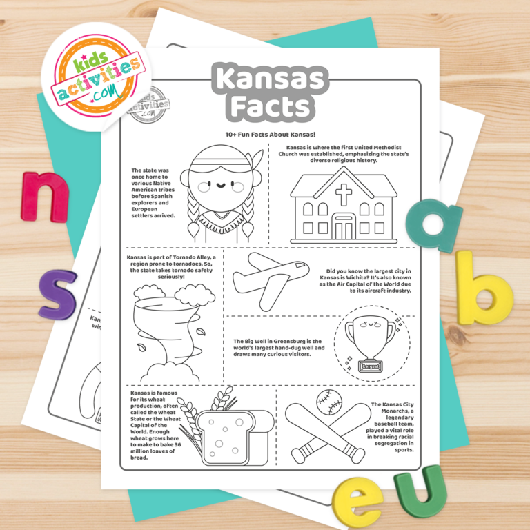 Printable Fun Facts About Kansas | Kids Activities Blog