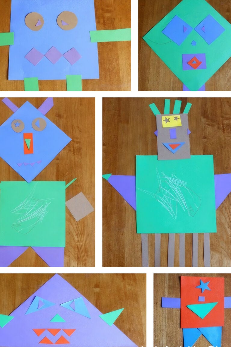 Preschool Shape Craft: Make Shape Monsters! – ParentingBest.com