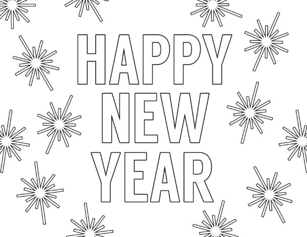22 New Years Eve Coloring Pages and Worksheets to Ring in the New Year ...