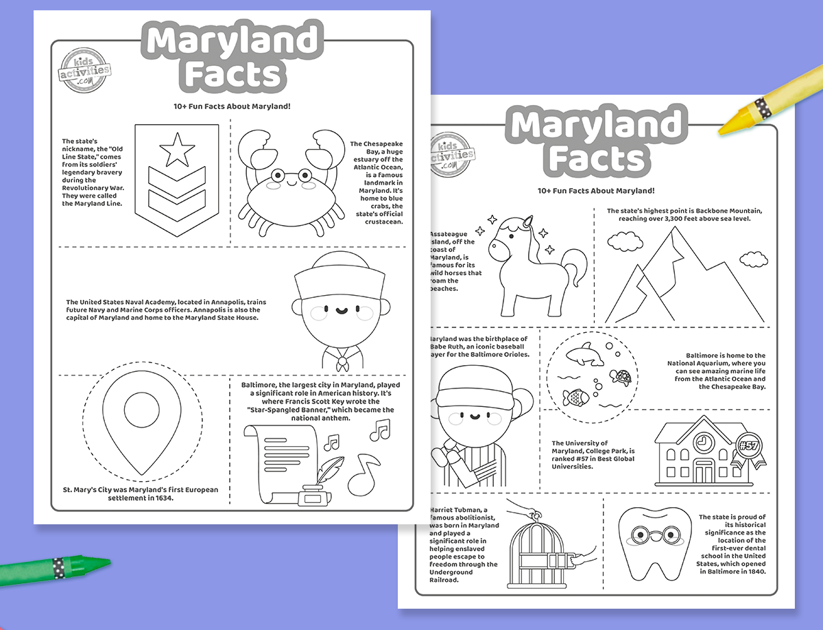 Cool Fun Facts About Maryland Kids Activities Blog