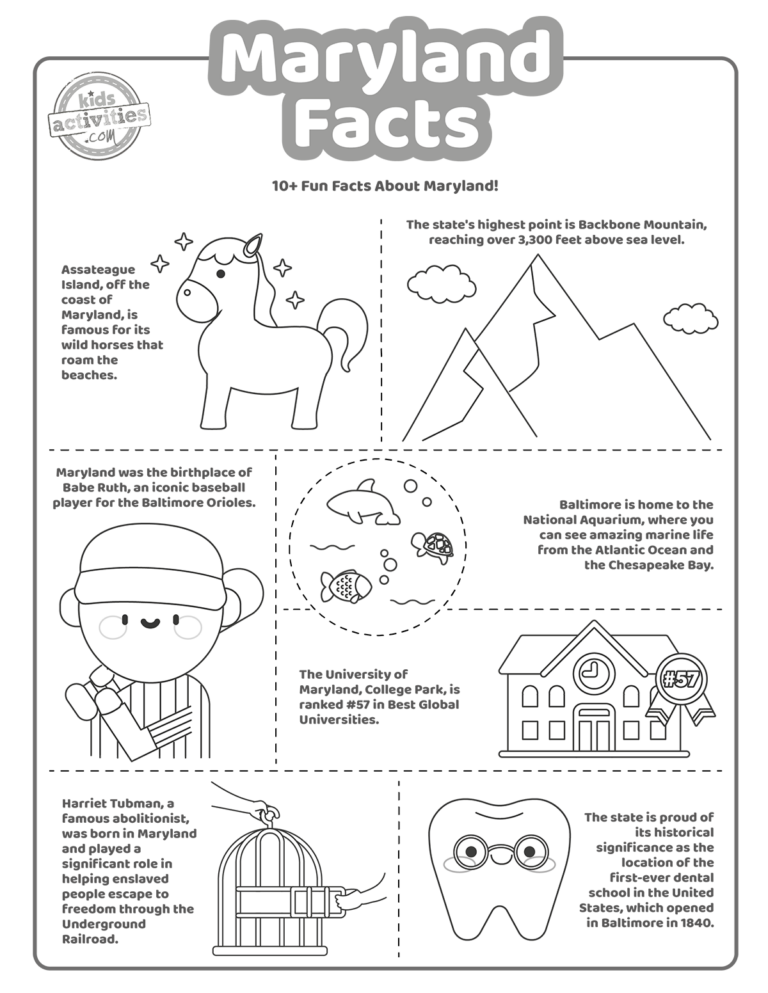 Cool Fun Facts About Maryland Kids Activities Blog