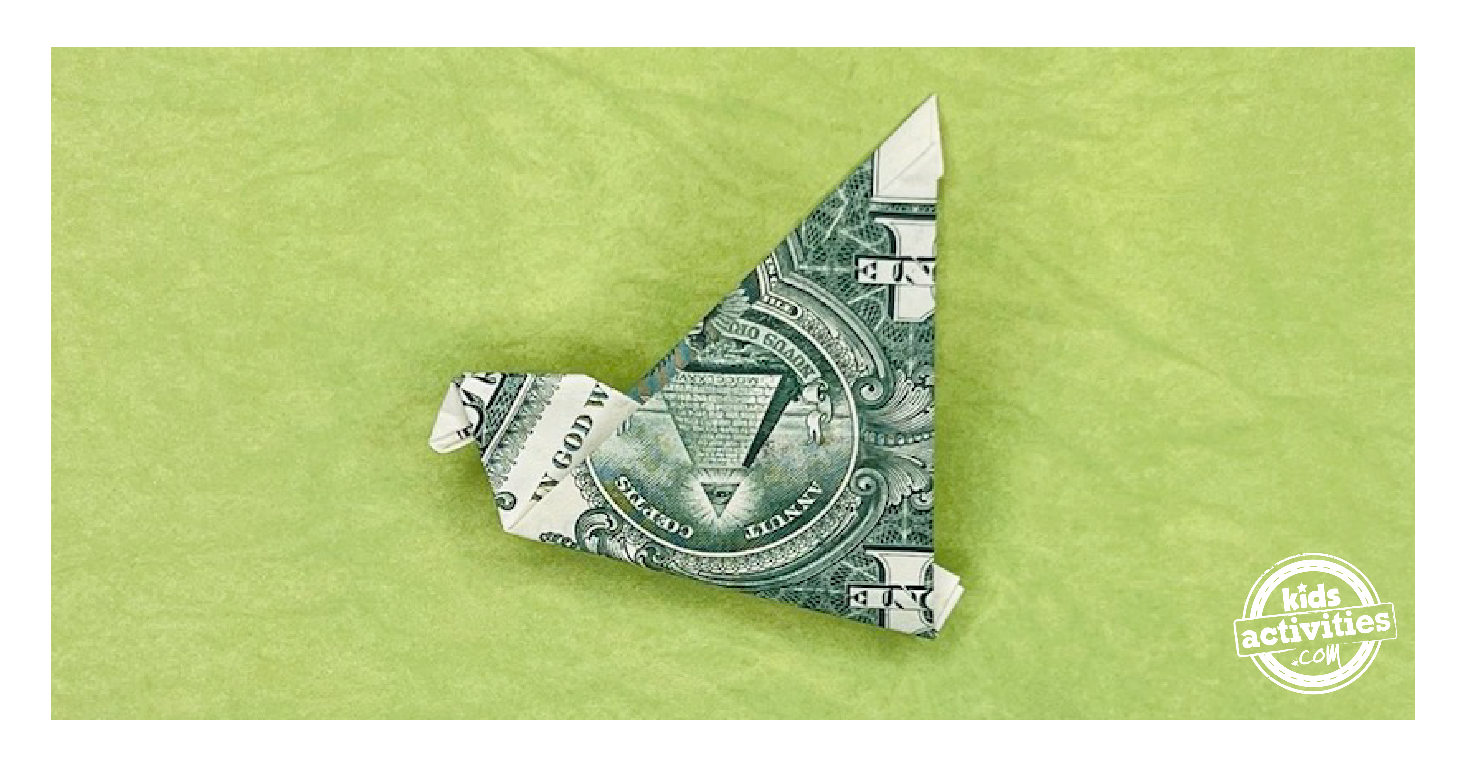 Dollar Bill Origami Pigeon in 8 Steps | Kids Activities Blog