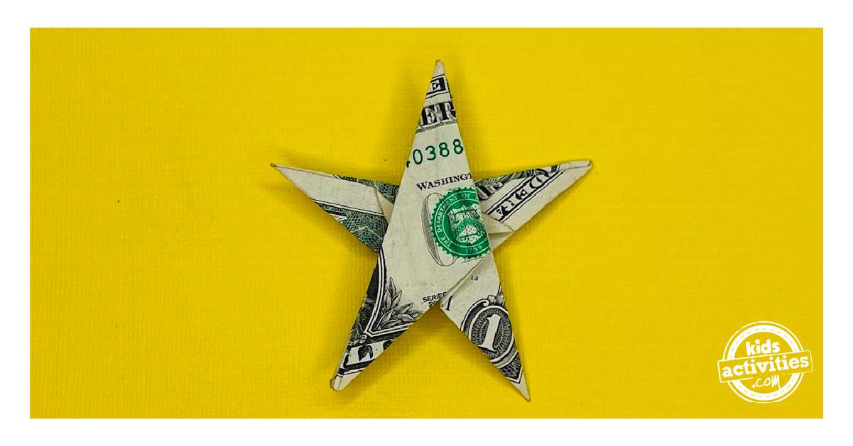 Dollar Bill Origami Star For Beginner and Intermediate Levels | Kids Activities Blog