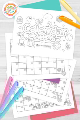 The Free Printable Calendar For Kids 2025 Is Here Kids Activities Blog